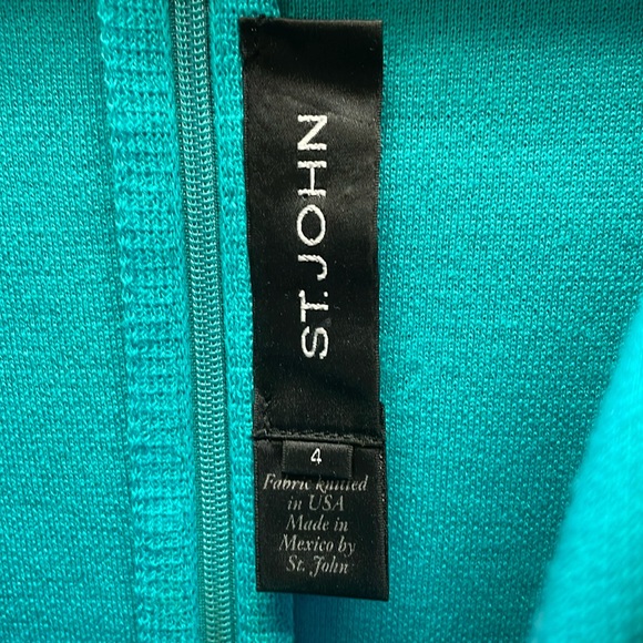 St. John | Dresses | St John Short Sleevesize 4 Light Green Dress ...